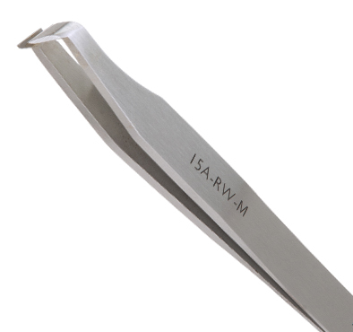 Excelta-Wire Cutting-Tweezers-15A-RW-M-Angulated-4.5in.-.010in. Soft ...