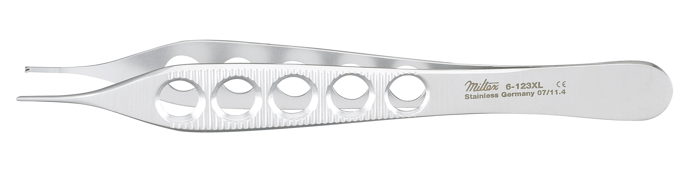 Miltex 6-123XL Adson Tissue Forceps. Fenestrated.