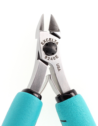 Excelta 9240E 4.5 Inch Medium Round Carbon Steel Semi-Flush Cutter