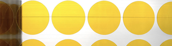 AT00375 3/8 Inch Kapton Dots, Polyimide, Argon Masking