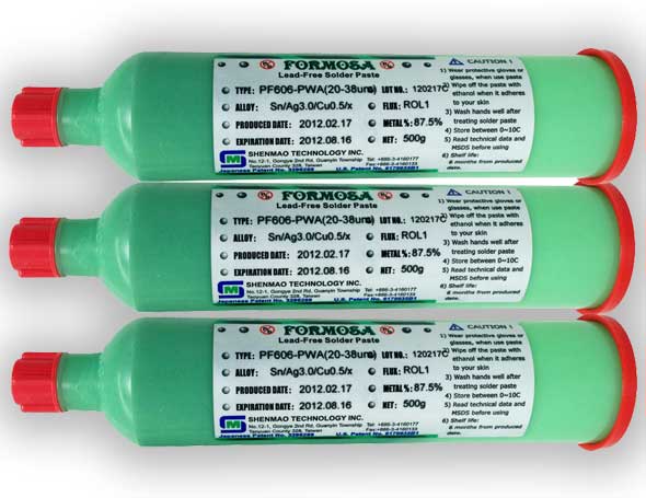 Shenmao-Sac305 Solder Paste-PF606-P-T3T
